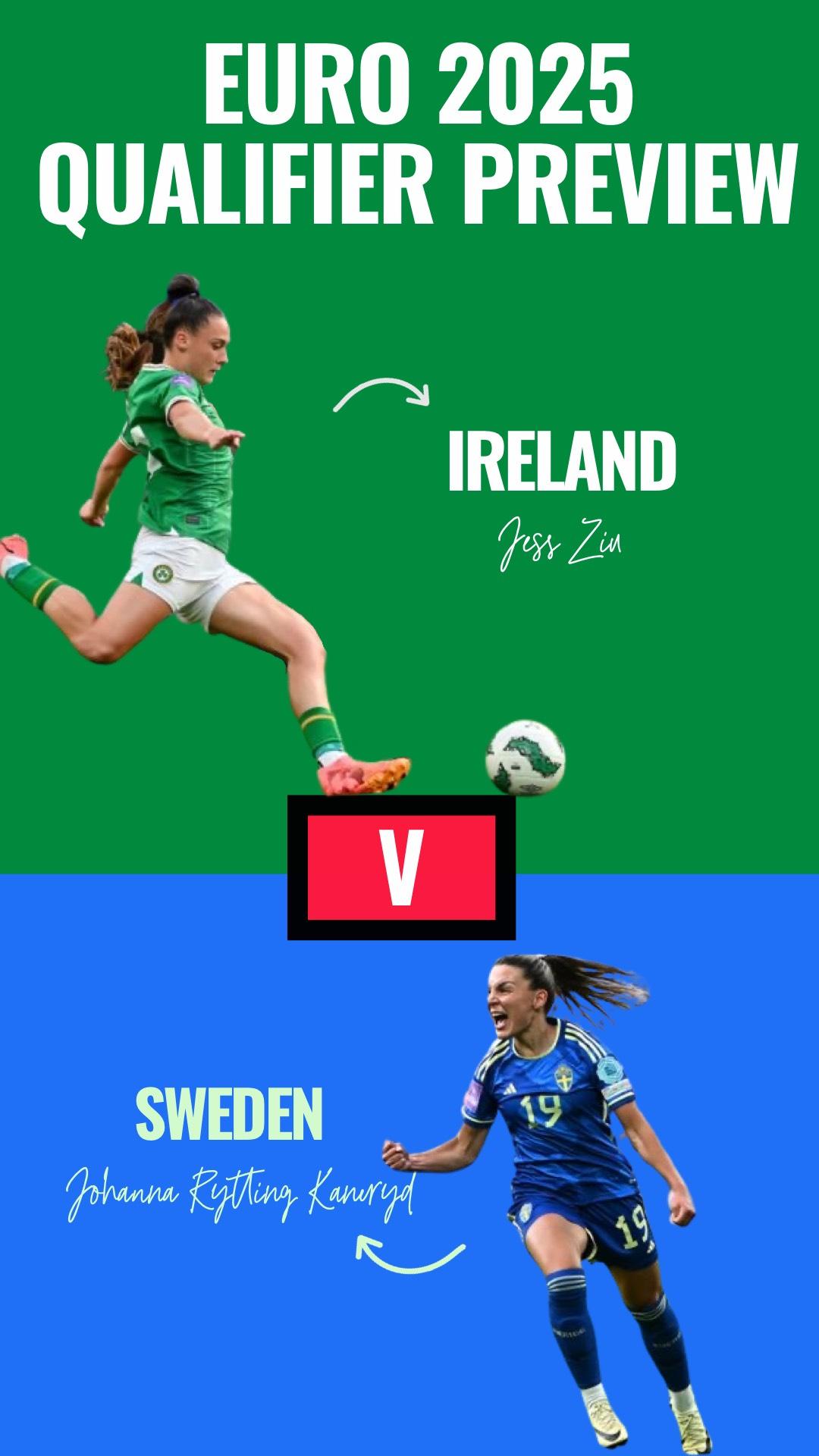 EURO 2025 Qualifiers: Sweden vs Ireland